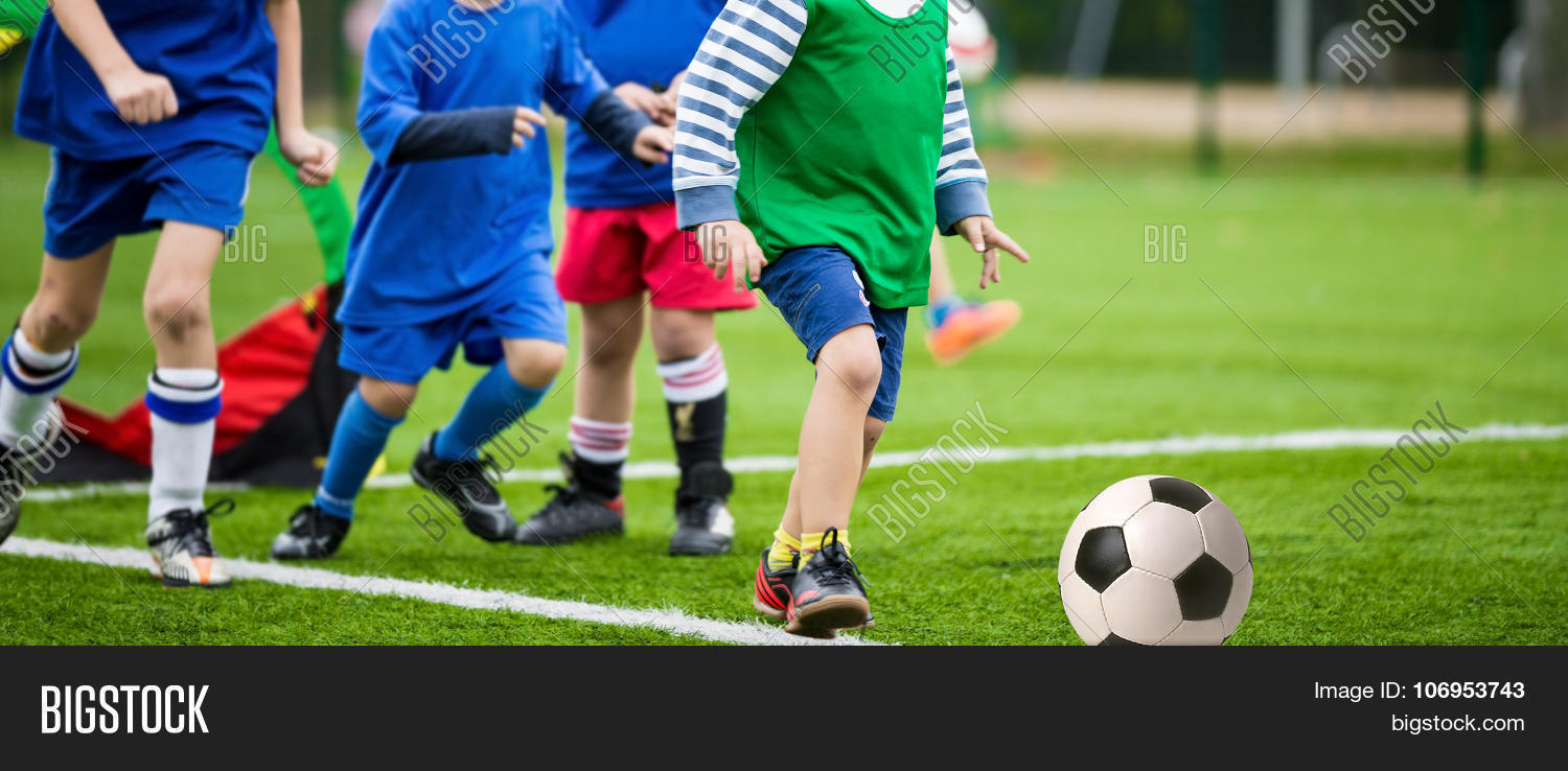 Kids Playing Football Image & Photo (Free Trial) | Bigstock