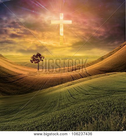 Cross Radiates Light Image & Photo (Free Trial) | Bigstock