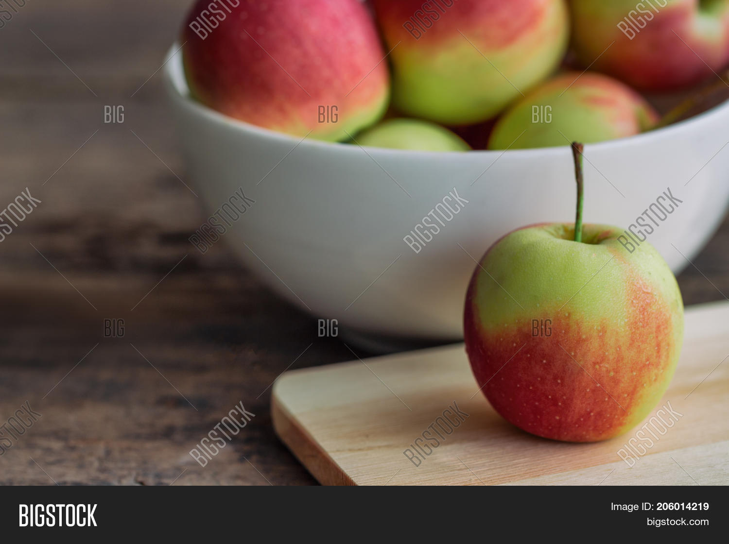 Fuji Apple On Cutting Image & Photo (Free Trial) | Bigstock