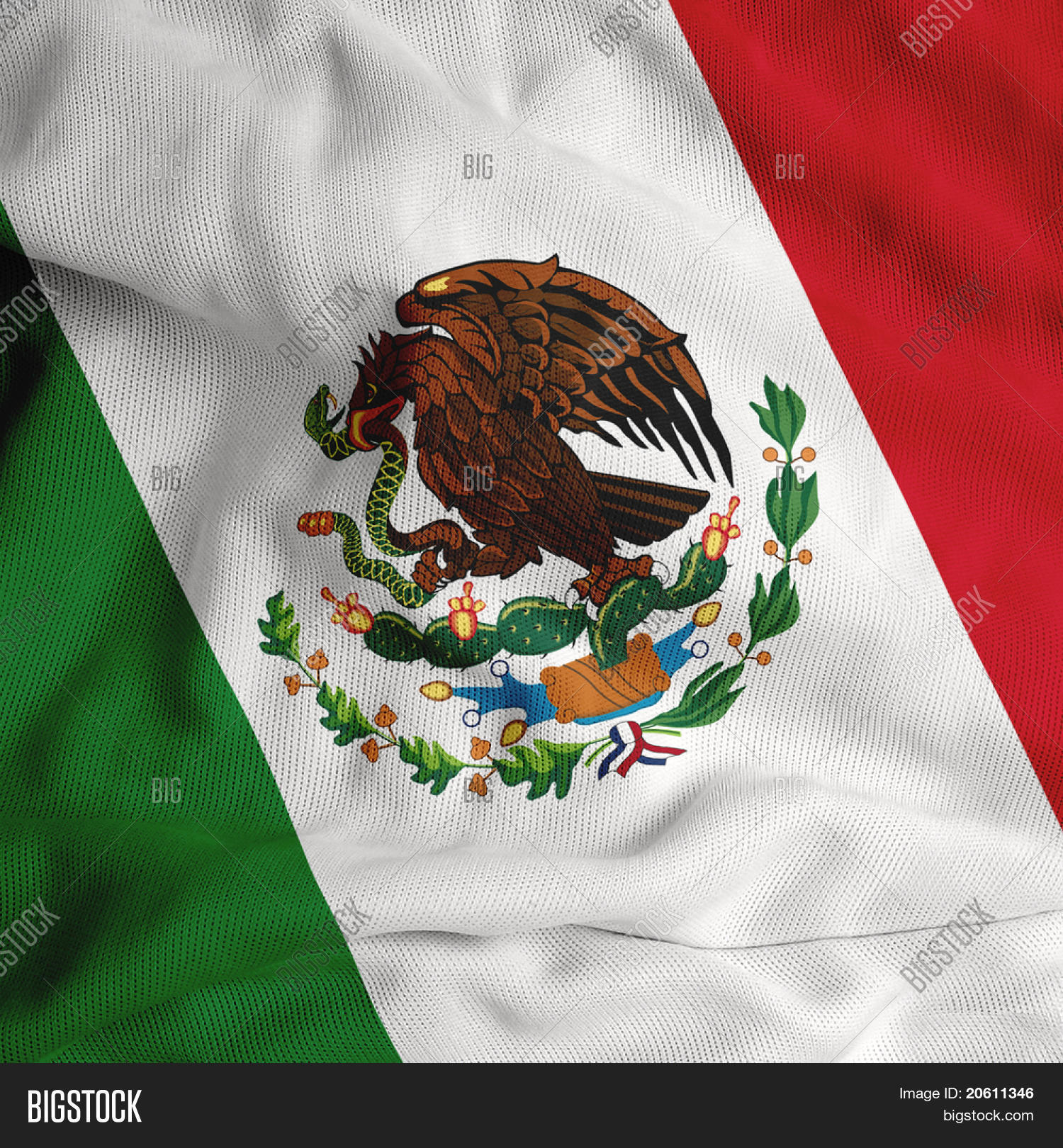 Satin Mexican Flag Image & Photo (Free Trial) | Bigstock