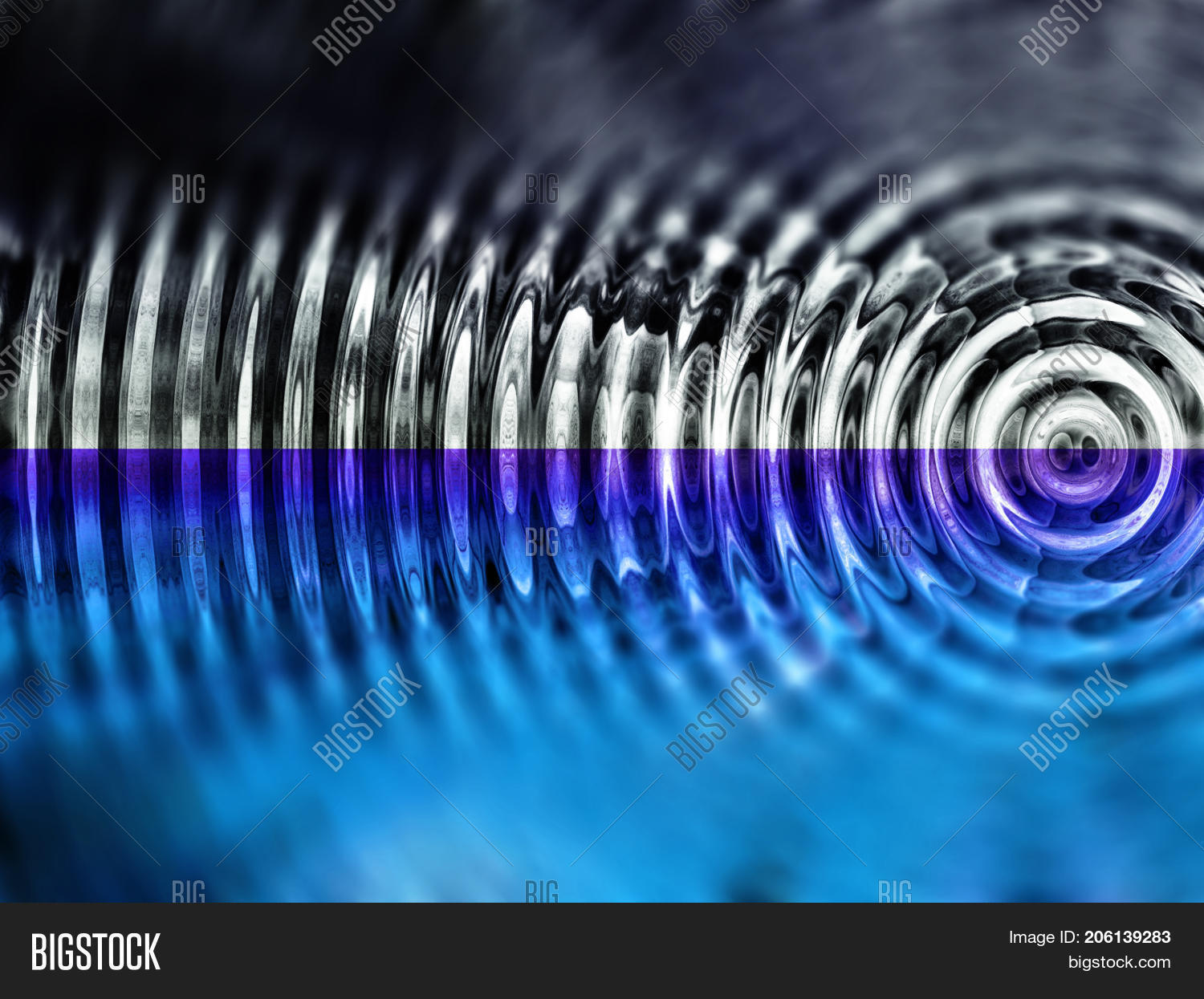 Imagen y foto Half Monotone, Wave (prueba gratis) | Bigstock