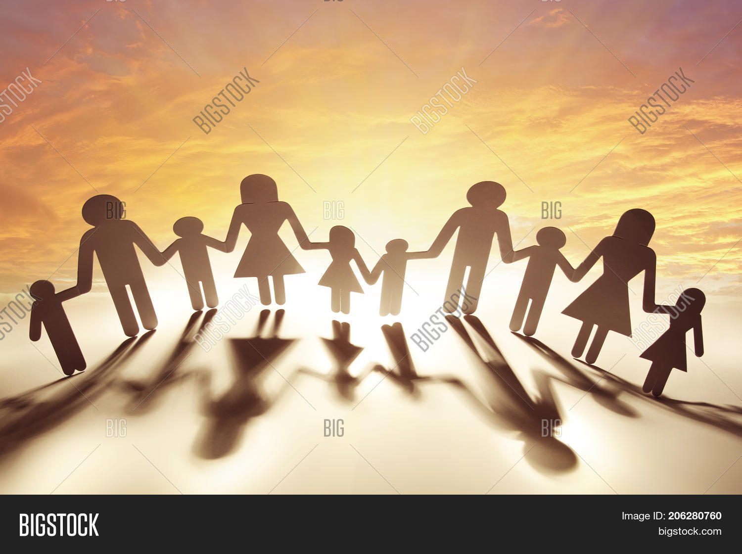 Family Paper Chain Image & Photo (Free Trial) | Bigstock