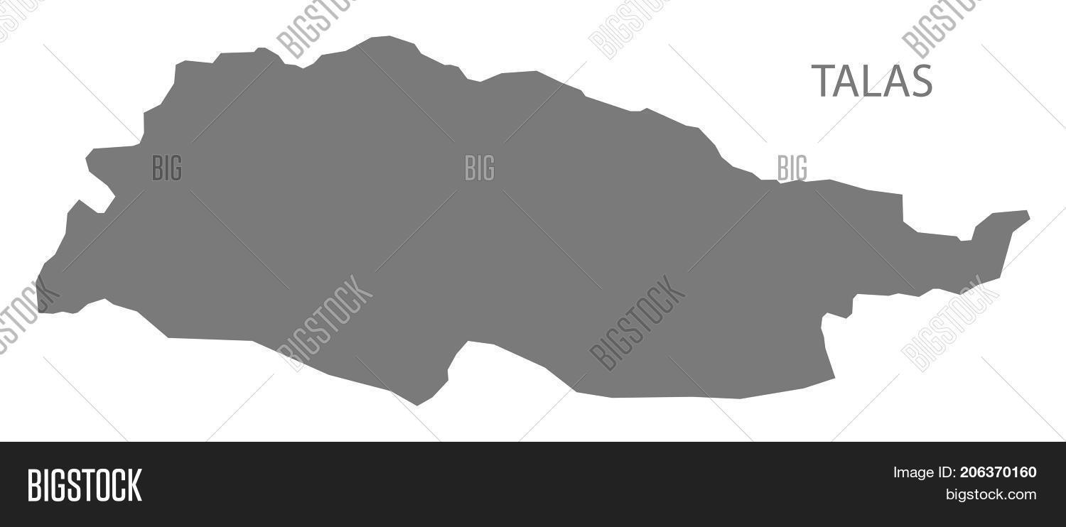 Talas Region Map Image & Photo (Free Trial) | Bigstock