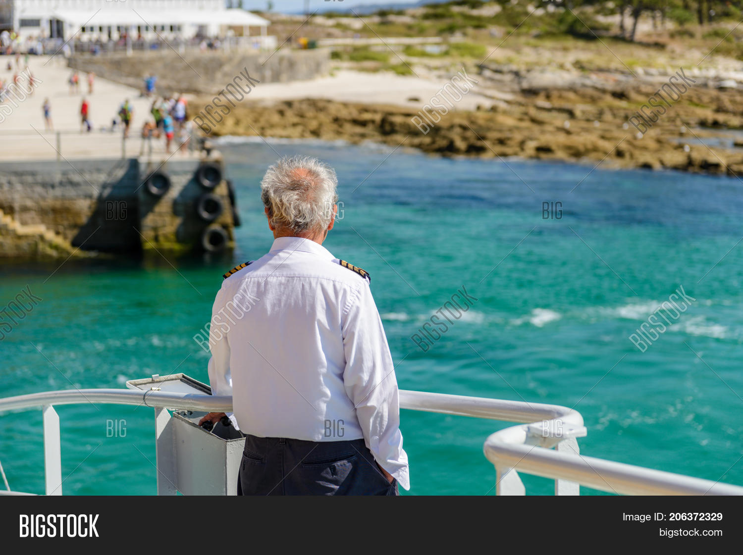 Ship Captain Observes Image & Photo (Free Trial) | Bigstock