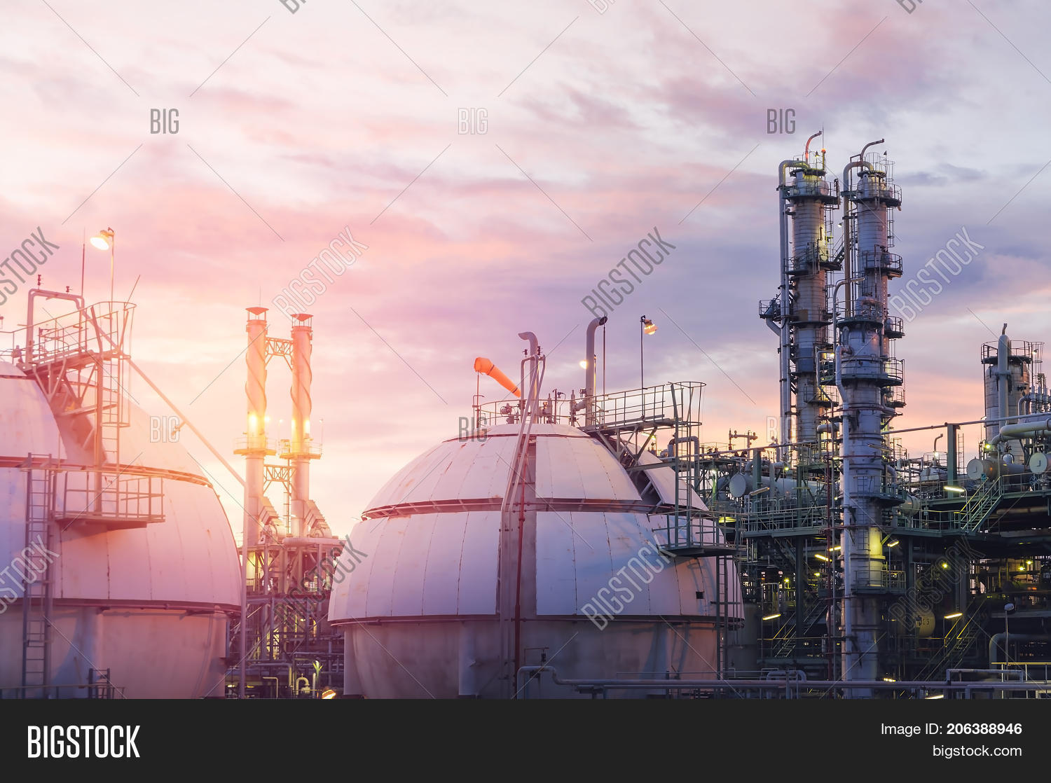 Gas Storage Spheres Image & Photo (Free Trial) | Bigstock