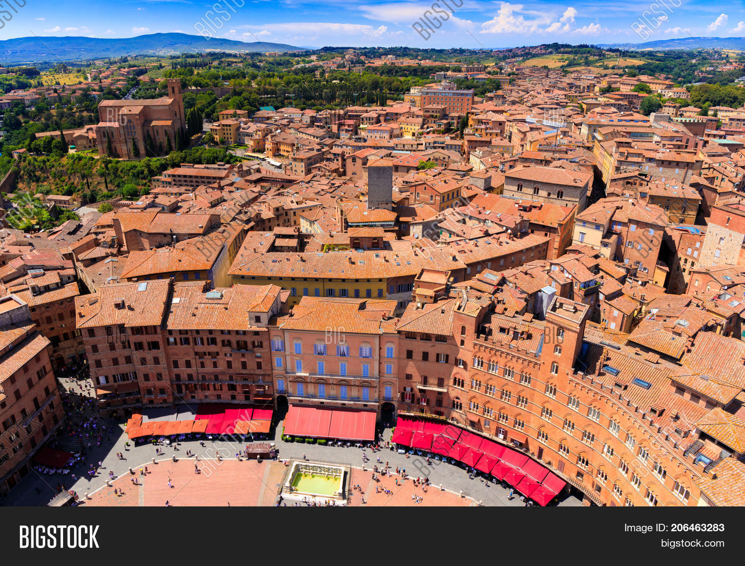 Aerial View Piazza Del Image & Photo (Free Trial) | Bigstock