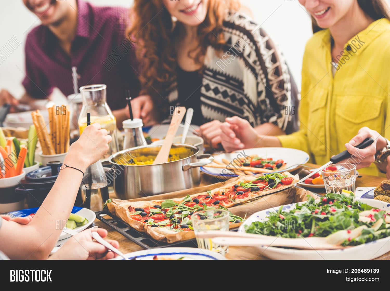 Table Full Vegan Image & Photo (Free Trial) | Bigstock