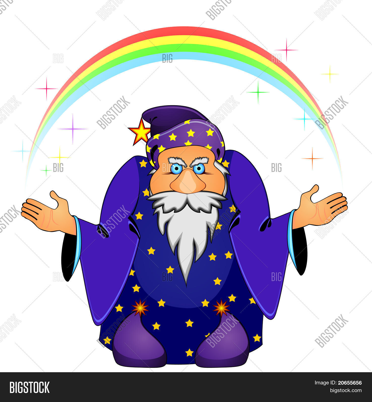 Magician Rainbow Vector & Photo (Free Trial) | Bigstock