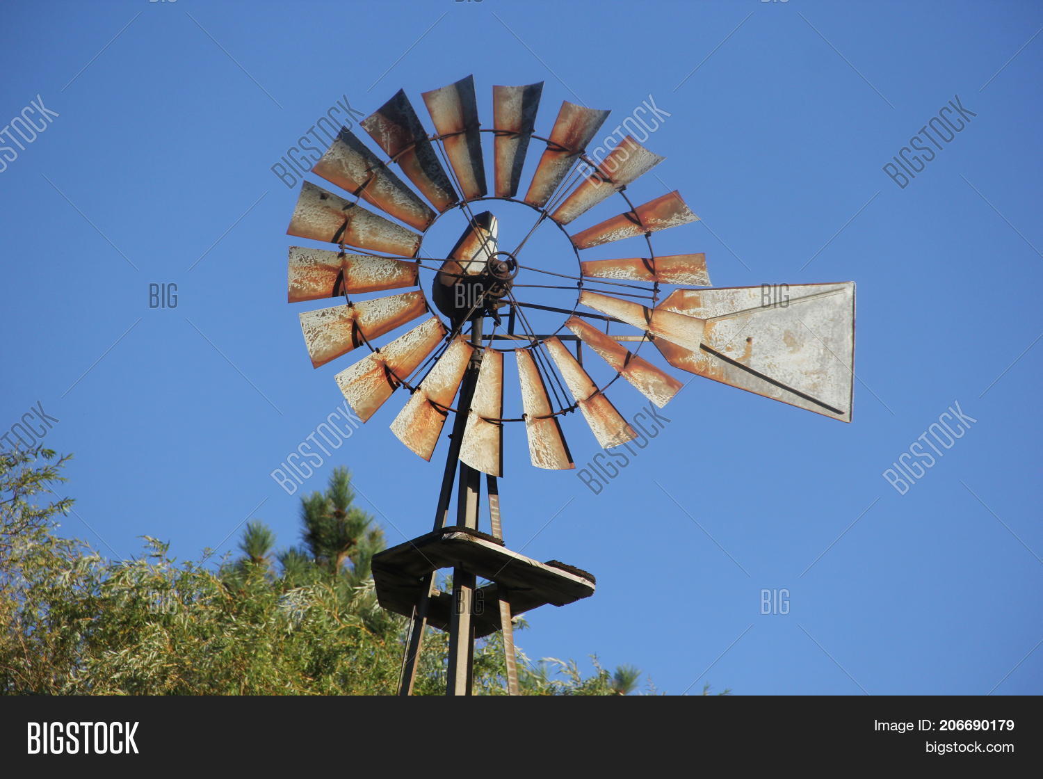 Windmill Windpump Image & Photo (Free Trial) | Bigstock