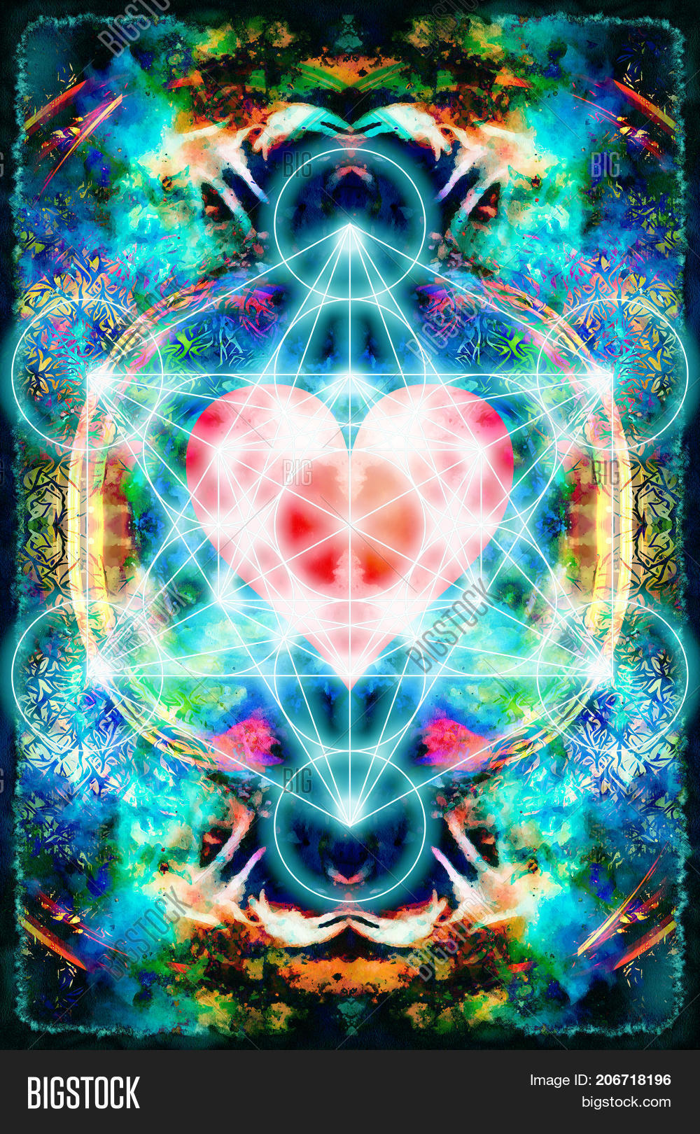 Light Merkaba Heart On Image & Photo (Free Trial) | Bigstock