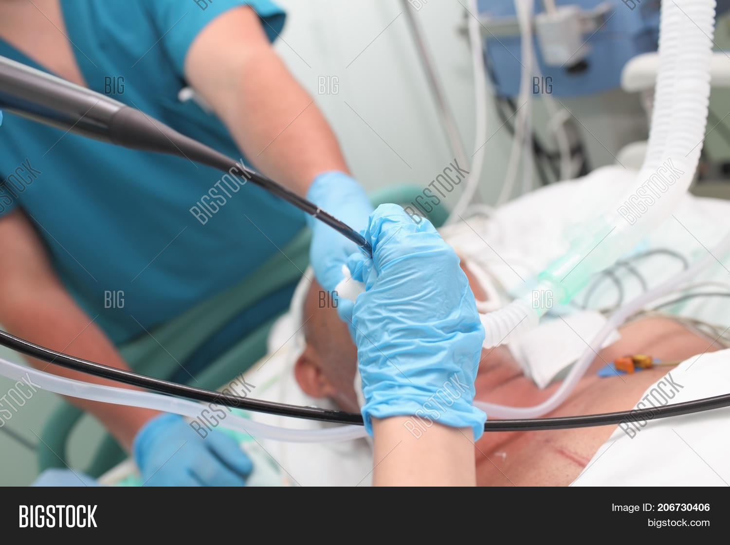 Bronchoscopy Process Image & Photo (Free Trial) | Bigstock