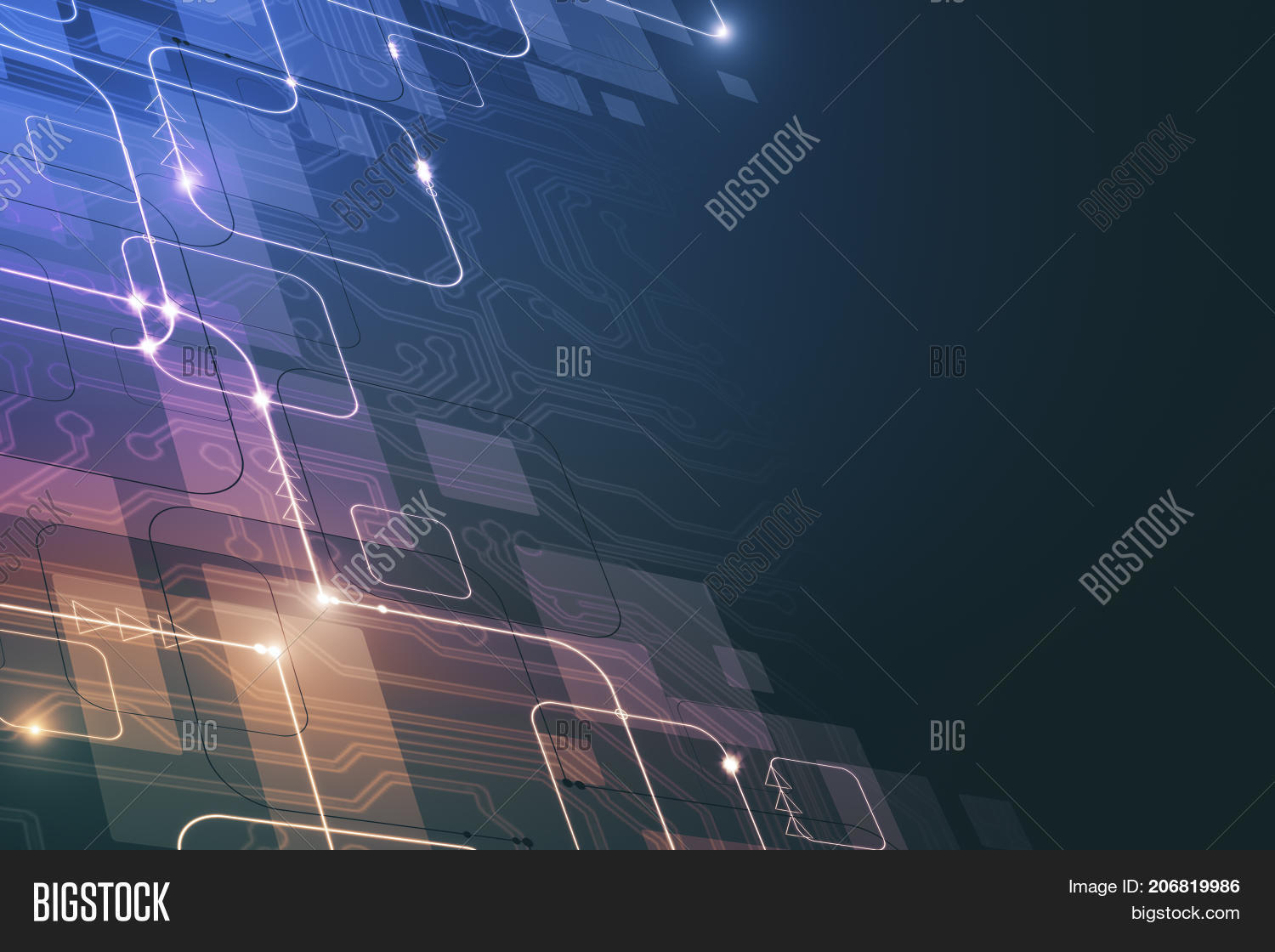 Abstract Colorful Tech Image & Photo (Free Trial) | Bigstock