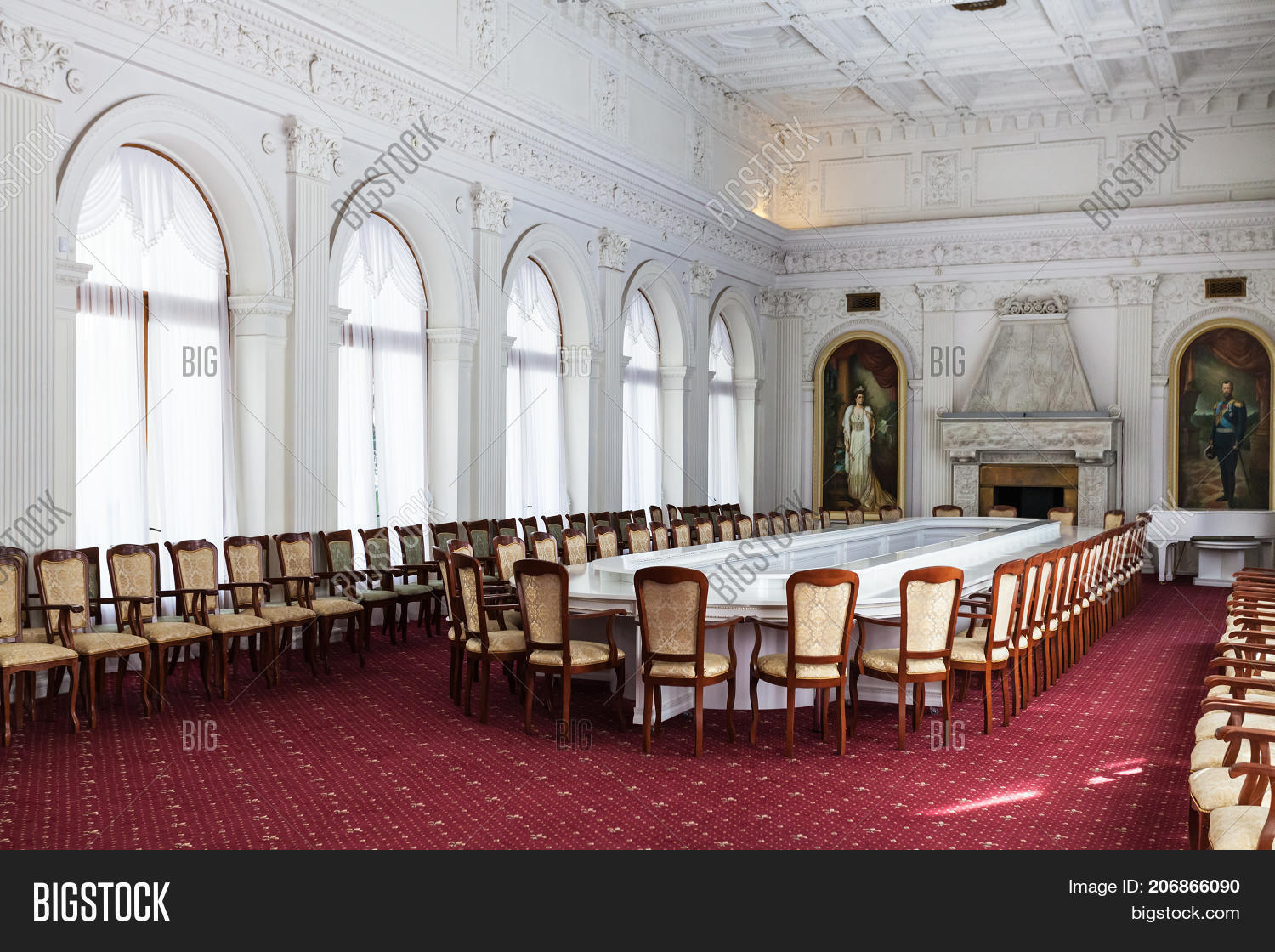 Interior White Hall Image & Photo (Free Trial) | Bigstock