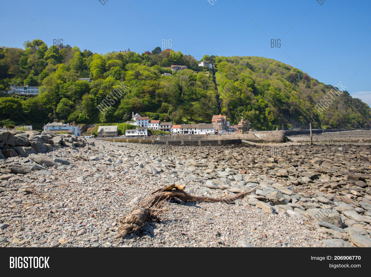 Lynmouth Beach Harbour Image & Photo (Free Trial) | Bigstock