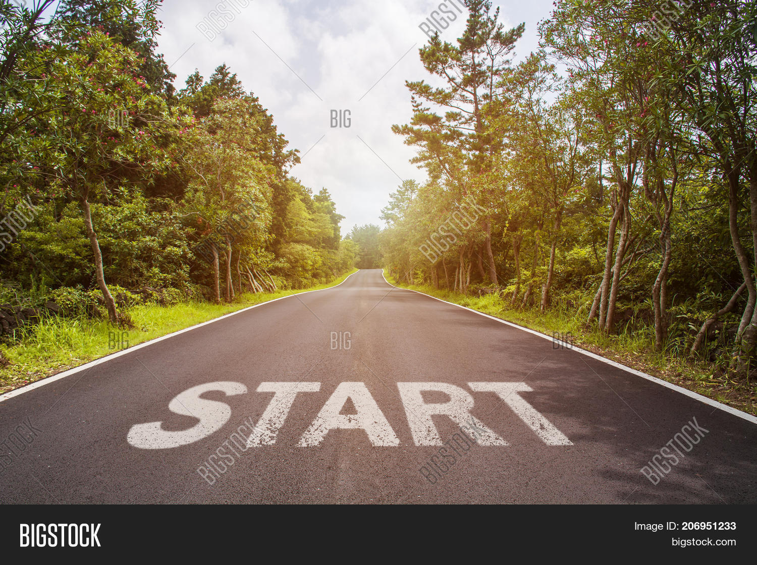 Start Line On Highway Image & Photo (Free Trial) | Bigstock