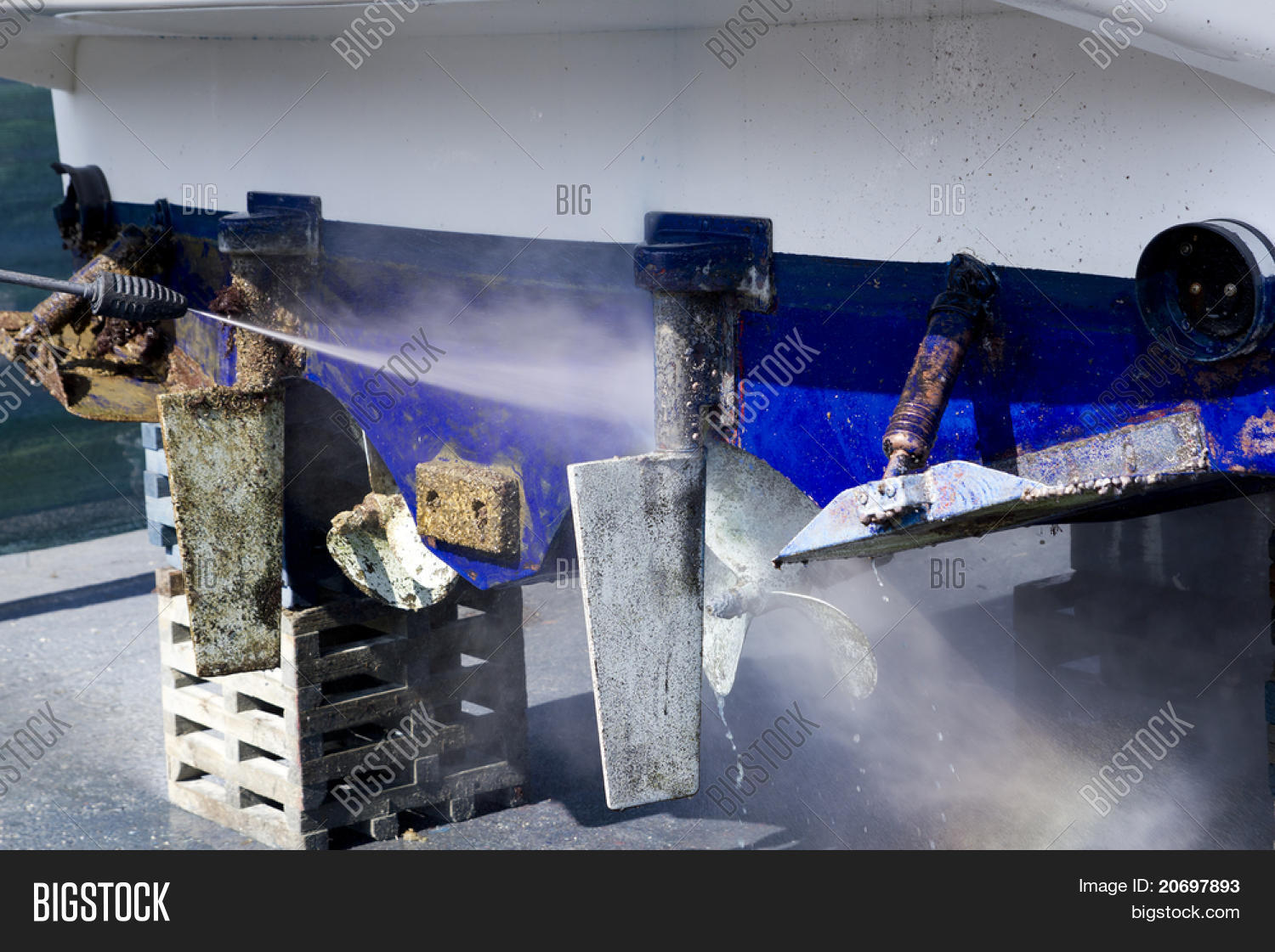 Blue Boat Hull Image & Photo (Free Trial) | Bigstock