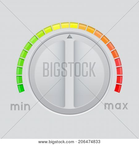 Knob Button. Min Max Vector & Photo (Free Trial) | Bigstock