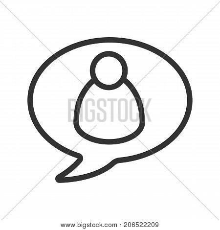 Gossip Linear Icon. Vector & Photo (Free Trial) | Bigstock