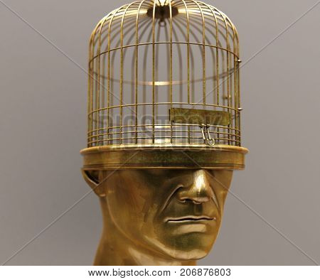 3d Render: Man Cage On Image & Photo (Free Trial) | Bigstock