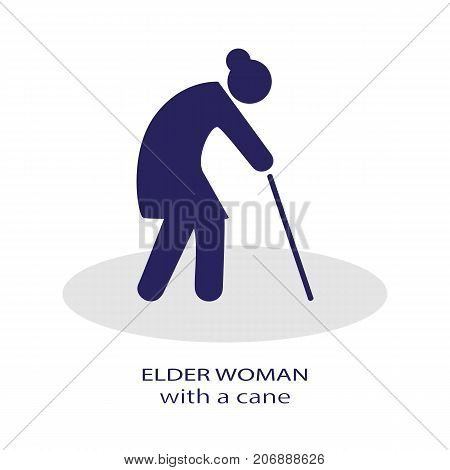 Elder Woman Icon Vector & Photo (Free Trial) | Bigstock