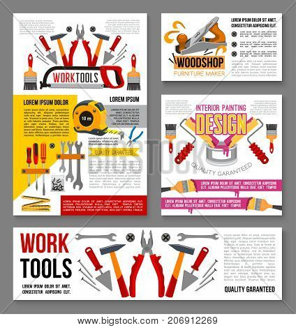 Work Tools Posters Vector & Photo (Free Trial) | Bigstock