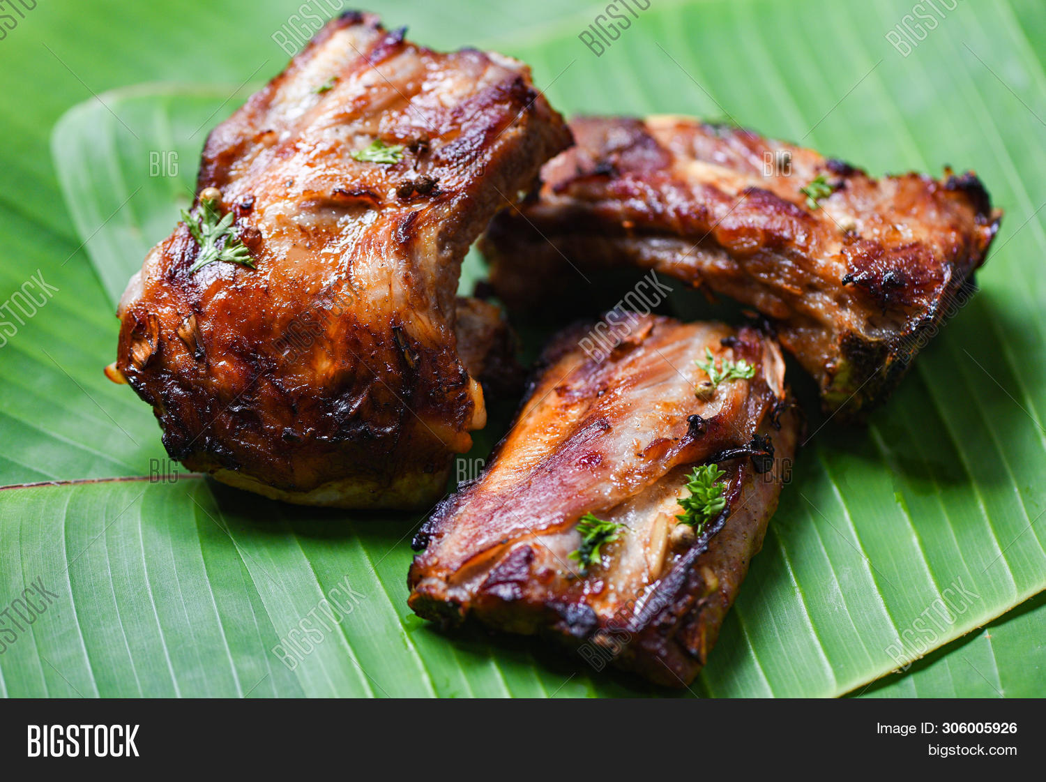 Bbq Pork Ribs Grilled Image & Photo (Free Trial) | Bigstock