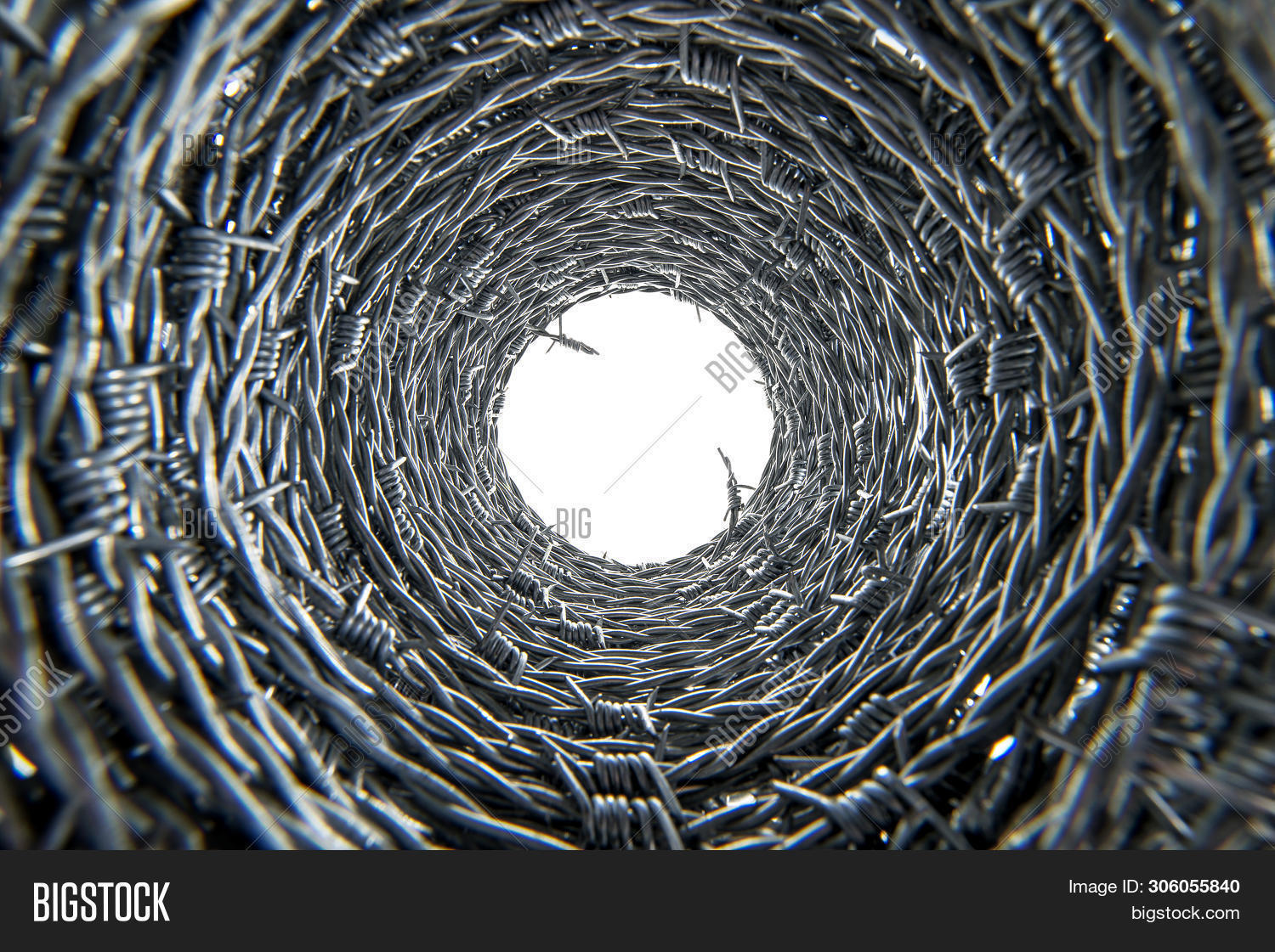 Barbed Wire Coil Image & Photo (Free Trial) | Bigstock
