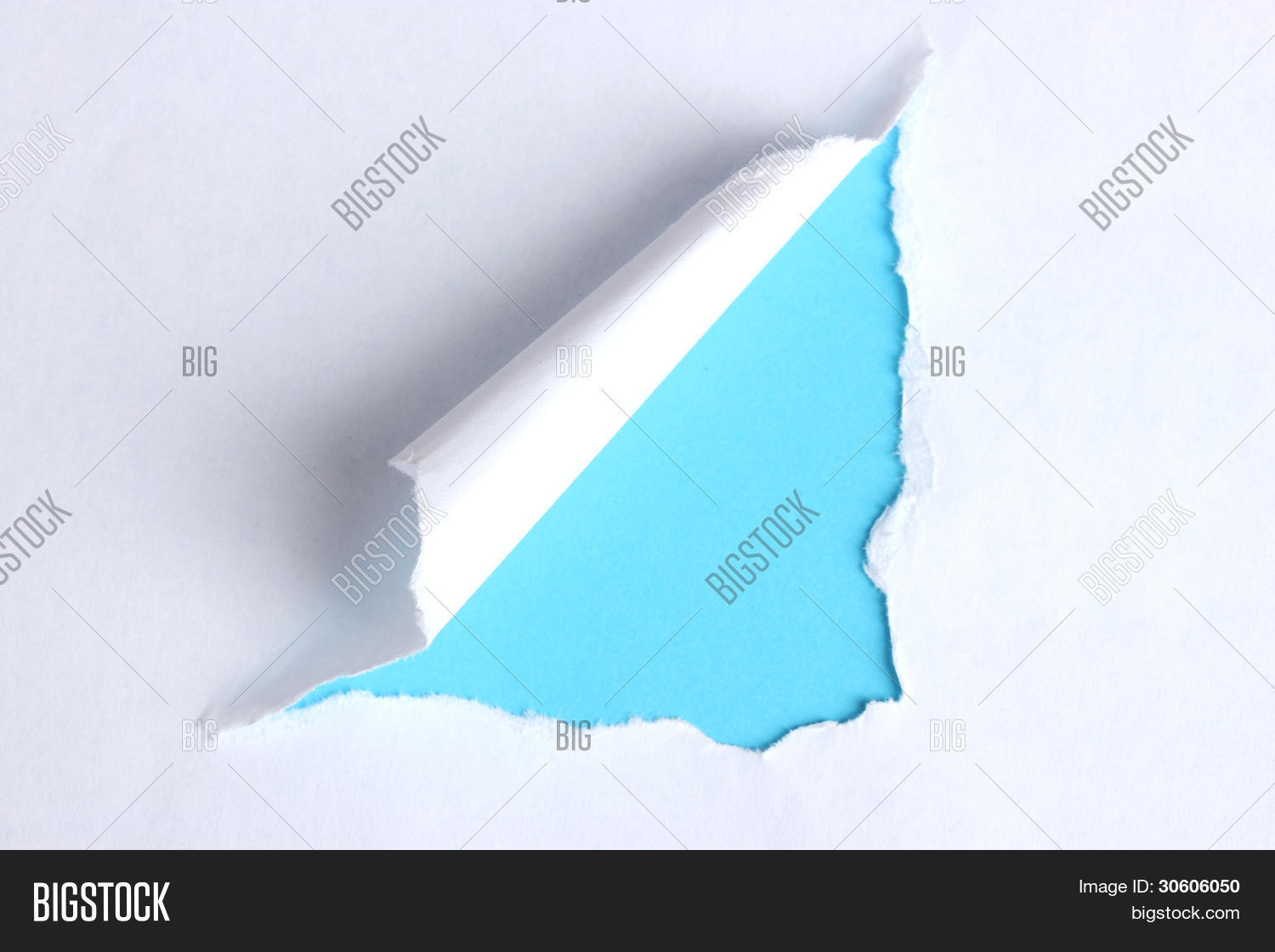 Torn Paper Blue Image & Photo (Free Trial) | Bigstock
