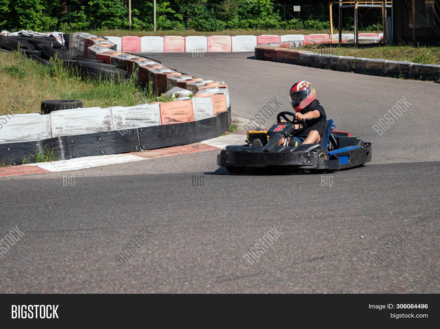 Young Racer Go-kart Image & Photo (Free Trial) | Bigstock