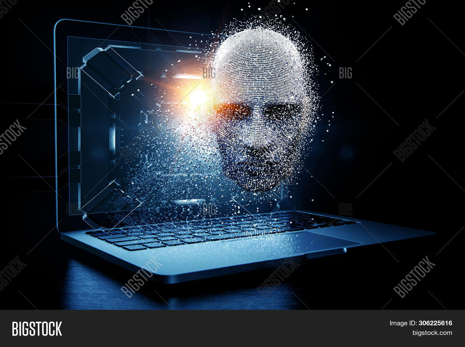 Digital Head, Image & Photo (Free Trial) | Bigstock