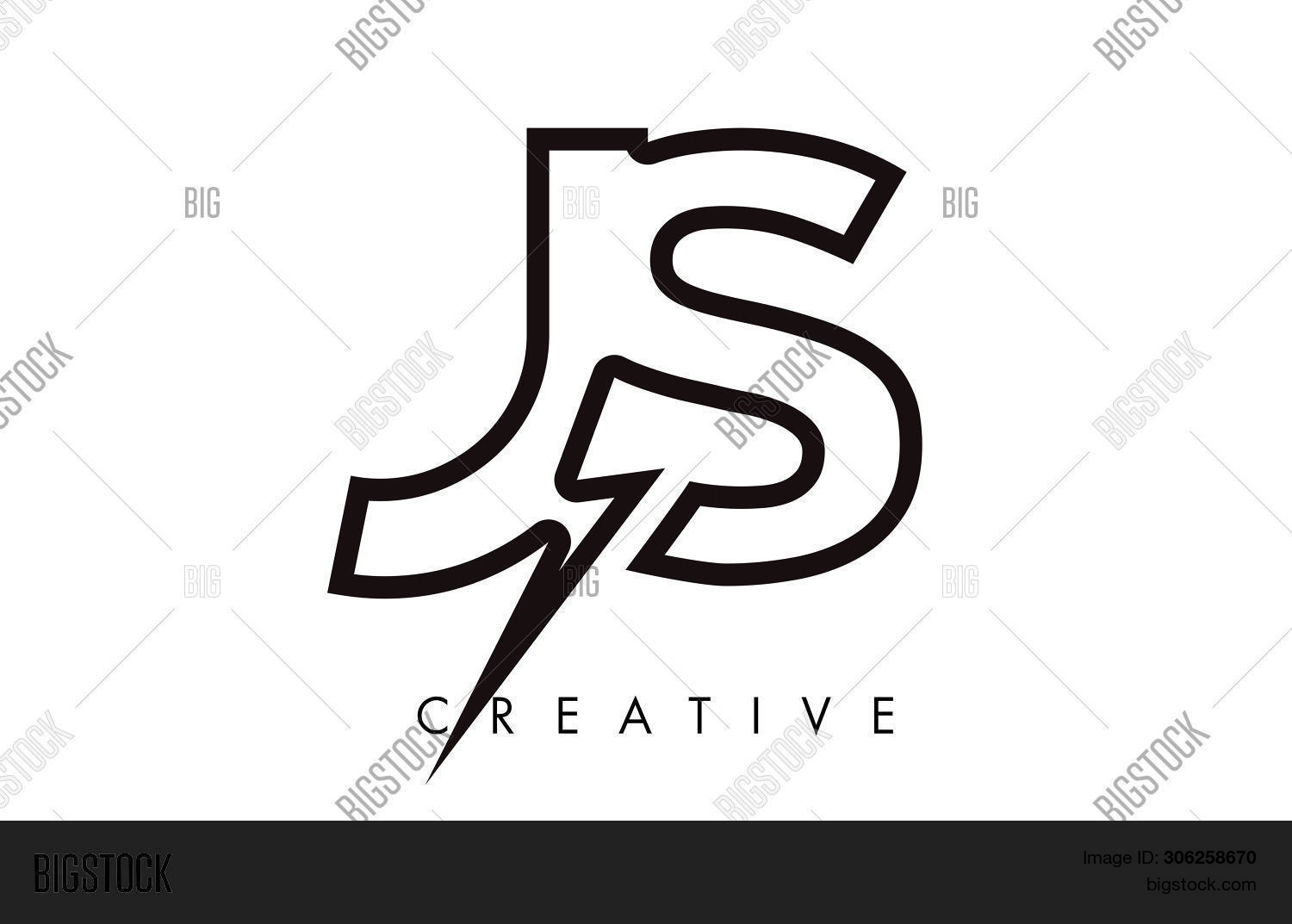 Js Letter Logo Design Vector & Photo (Free Trial) | Bigstock