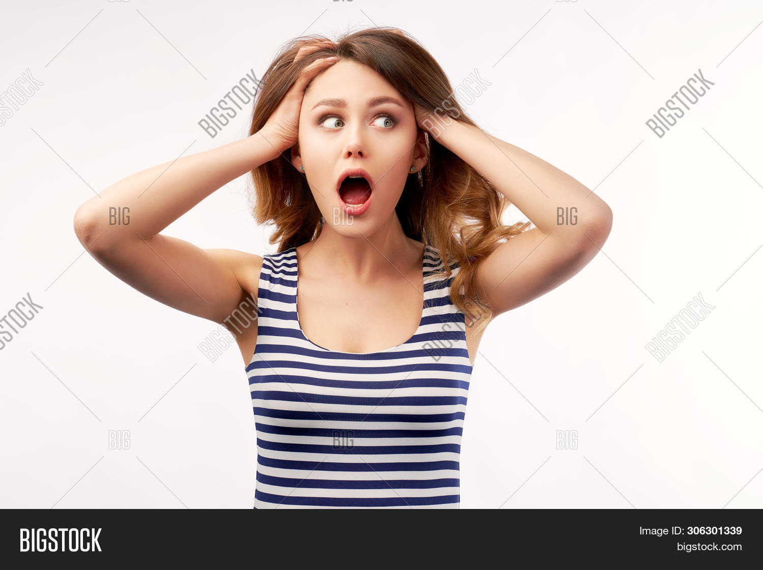 Shocked Panic Girl Image & Photo (Free Trial) | Bigstock