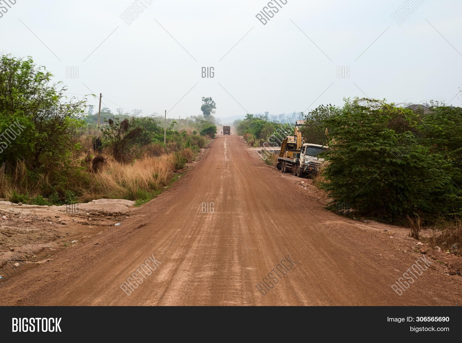 Empty Dirt Highway. Image & Photo (Free Trial) | Bigstock