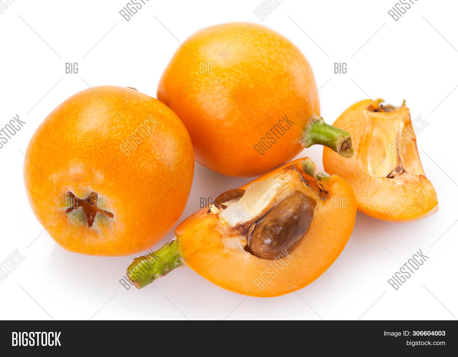 Loquat Fruit On White Image & Photo (Free Trial) | Bigstock