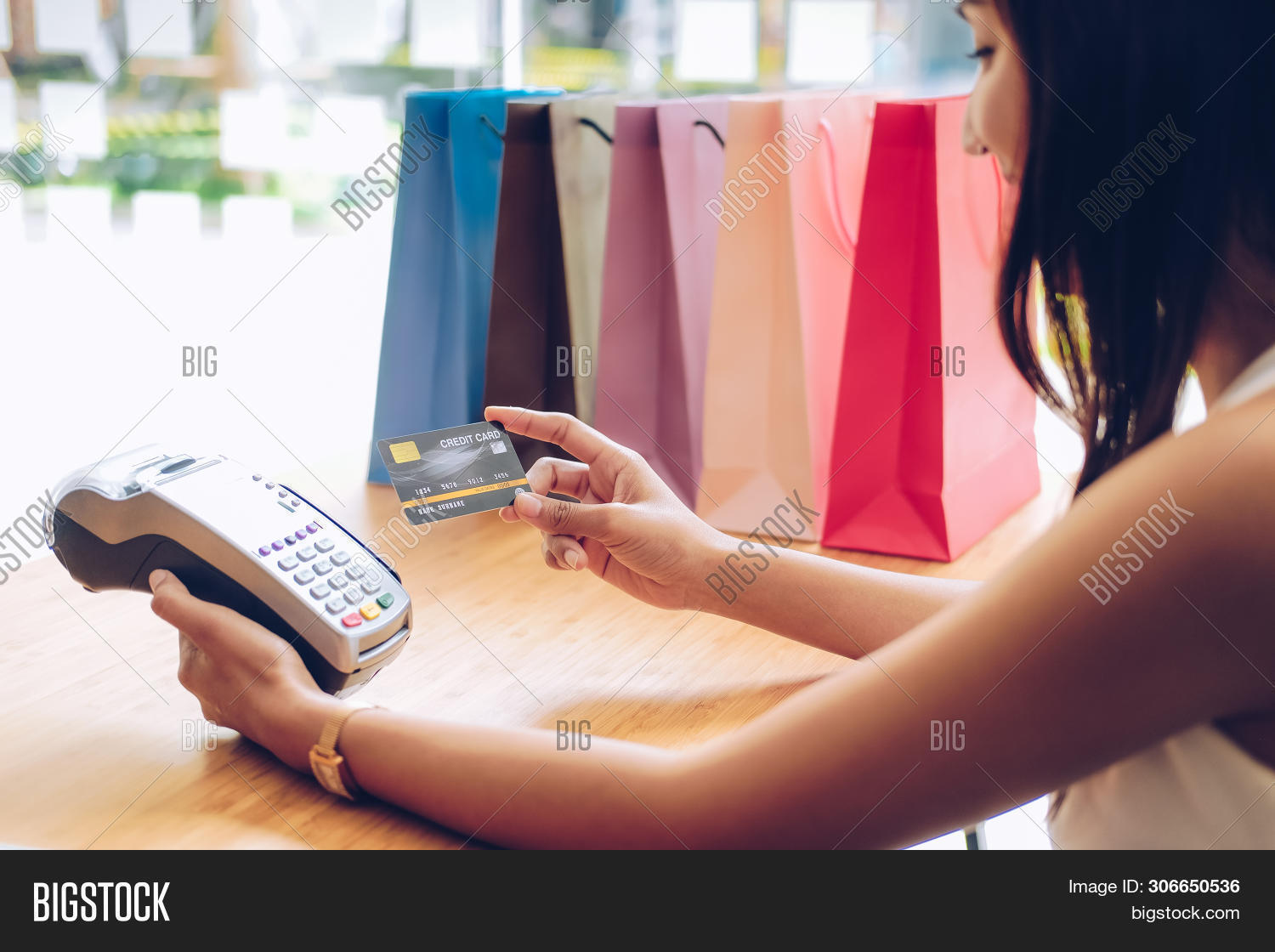 Woman Using Credit Image & Photo (Free Trial) | Bigstock