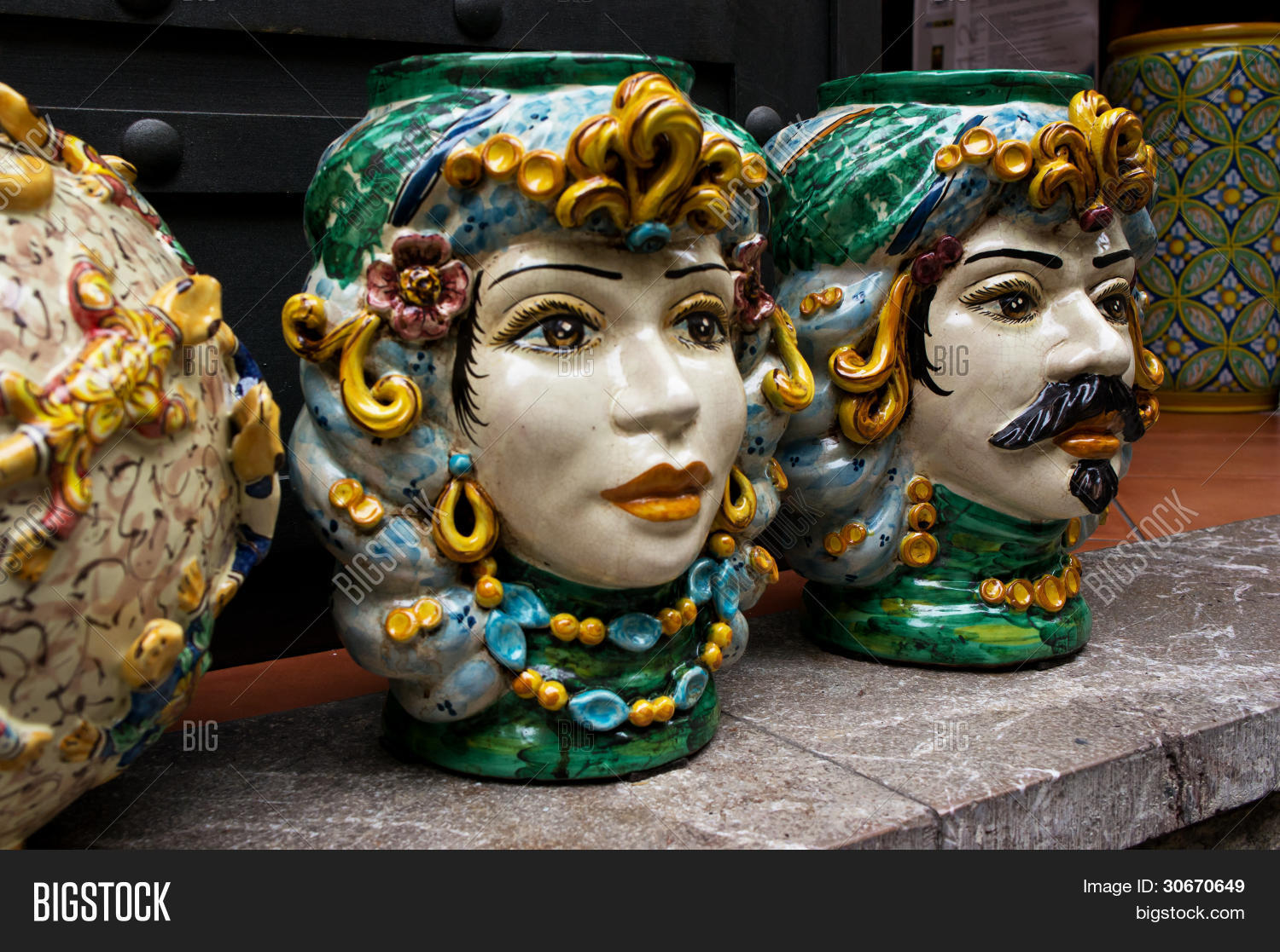 Ceramic Heads Taormina Image & Photo (Free Trial) | Bigstock