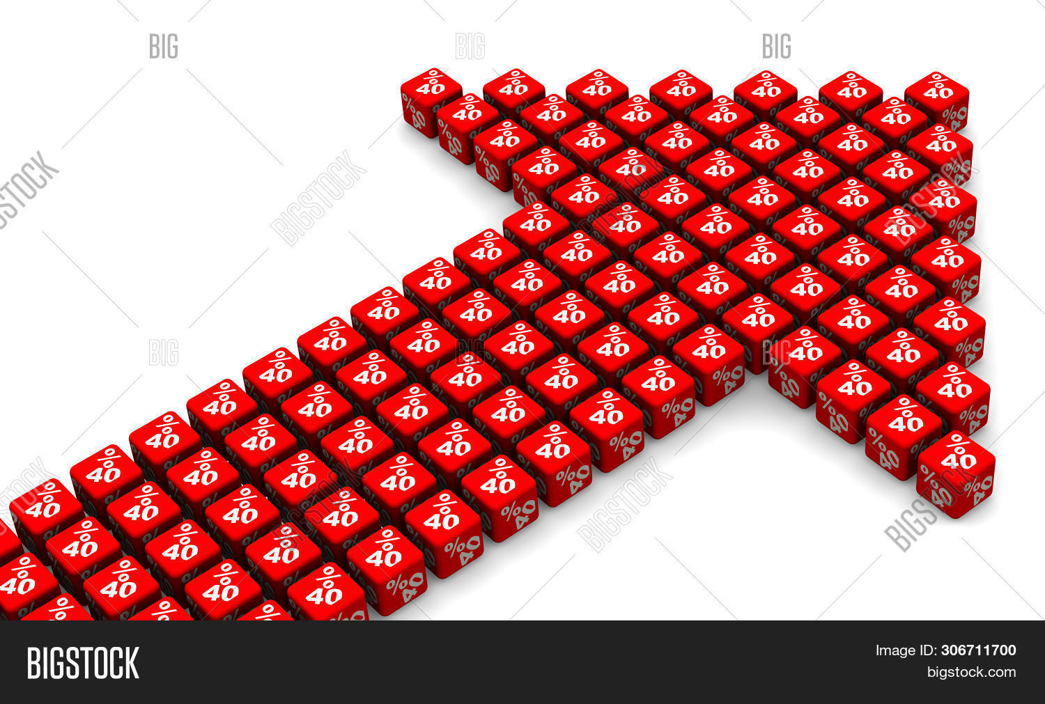 Forty Percent Growth. Image & Photo (Free Trial) | Bigstock