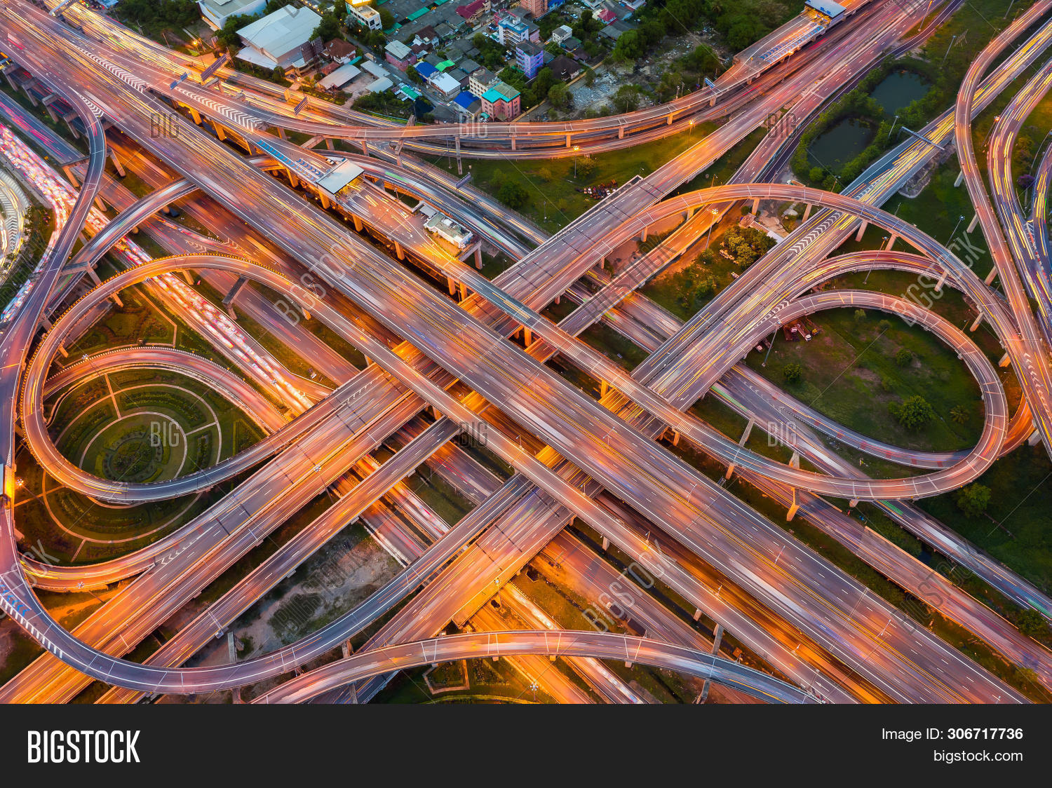 Aerial View Highway Image & Photo (Free Trial) | Bigstock