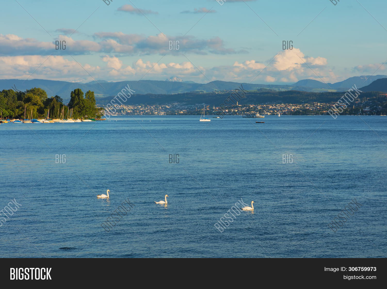 Lake Zurich Sunset Image & Photo (Free Trial) | Bigstock