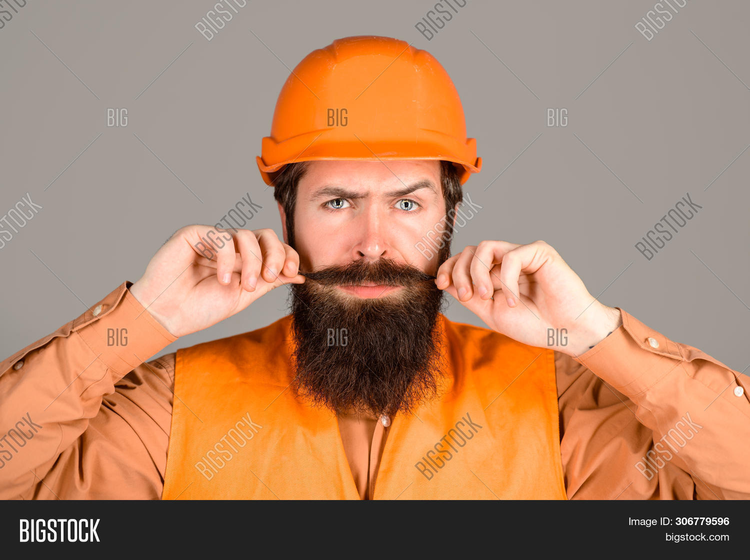 Engineer Orange Helmet Image & Photo (Free Trial) | Bigstock