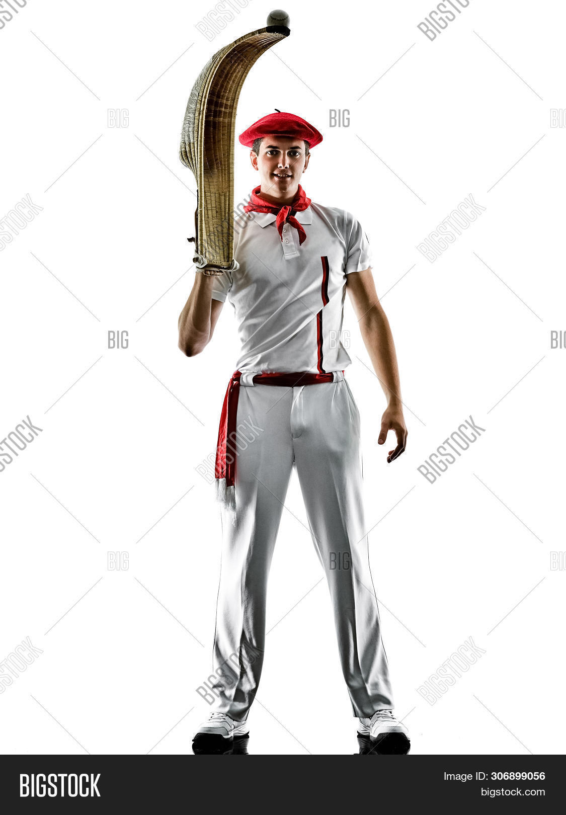 One Caucasian Jai Alai Image & Photo (Free Trial) | Bigstock