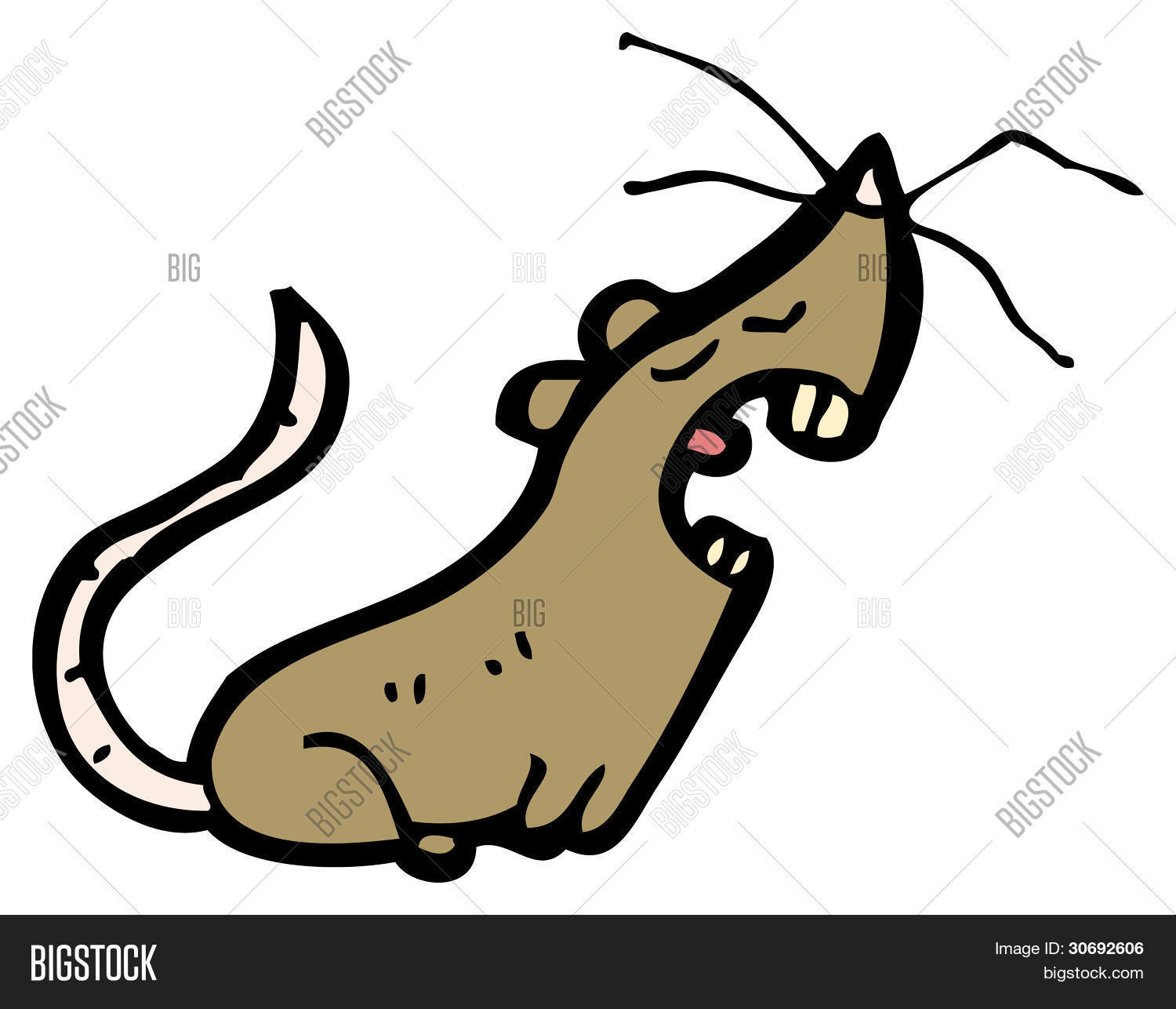 Squeaking Rat Cartoon Image & Photo (Free Trial) | Bigstock