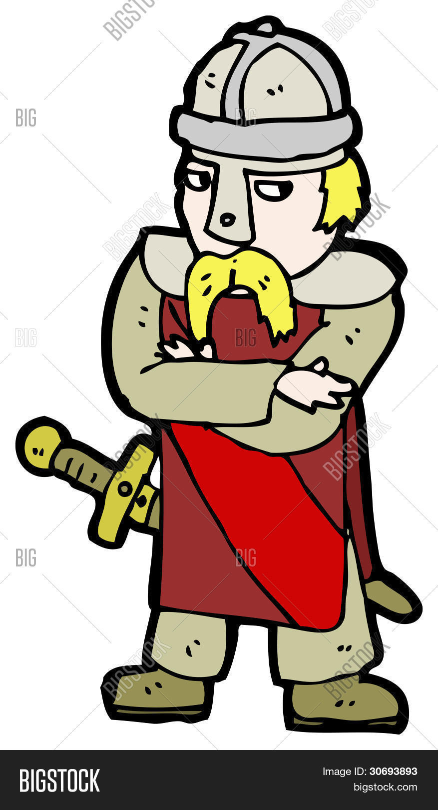 Cartoon Saxon Warrior Image & Photo (Free Trial) | Bigstock