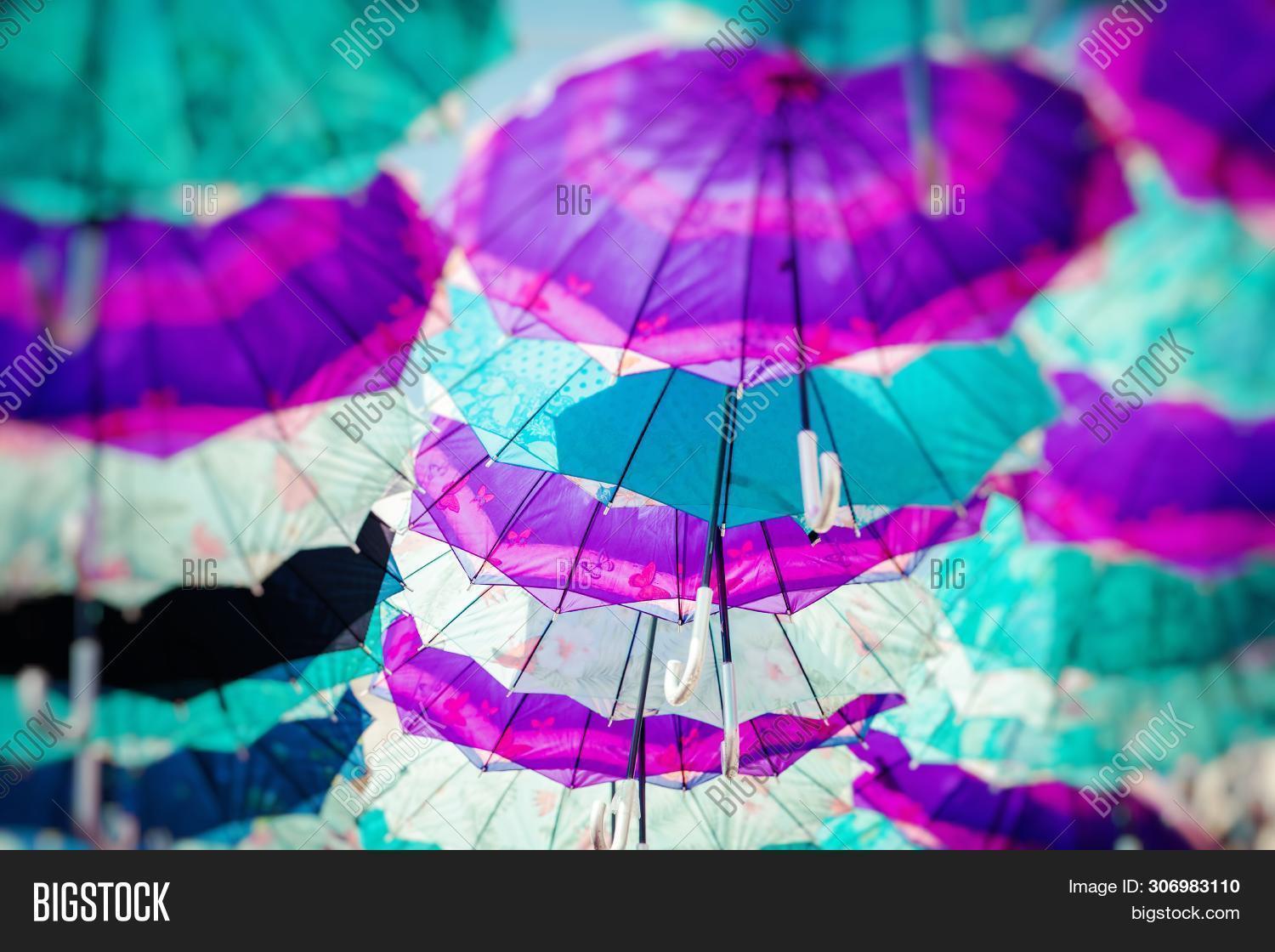 Colorful Umbrellas Image & Photo (Free Trial) | Bigstock
