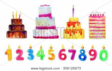 Birthday Cakes Number Image & Photo (Free Trial) | Bigstock