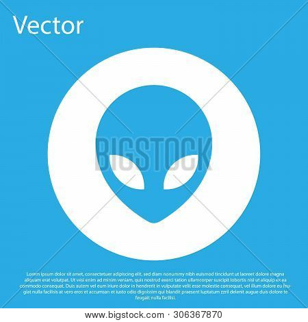 Blue Alien Icon Vector & Photo (Free Trial) | Bigstock