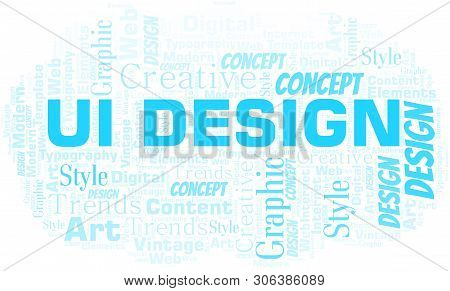 Ui Design Word Cloud Vector & Photo (Free Trial) | Bigstock