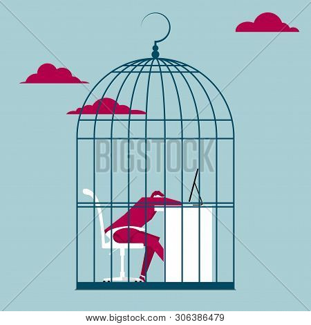 Businessman Trapped Vector & Photo (Free Trial) | Bigstock