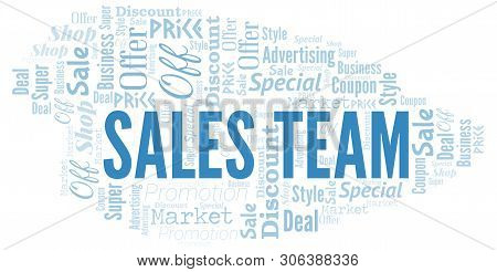 Sales Team Word Cloud Vector & Photo (Free Trial) | Bigstock
