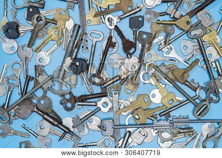 Keys Set On Blue Image & Photo (Free Trial) | Bigstock